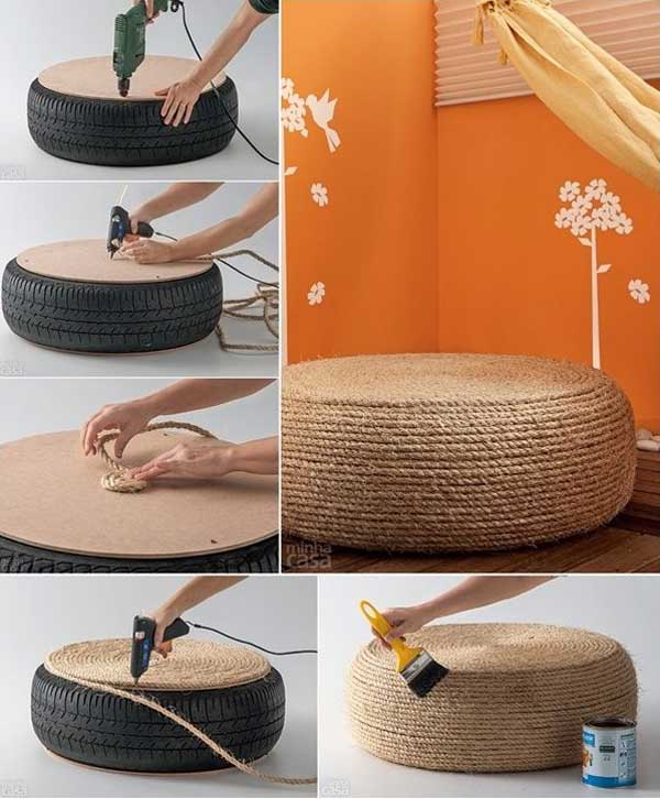 20 Καταπληκτικές Diy ιδέες και κατασκευές με Πούφ | Τεχνοτροπίες Και ...
