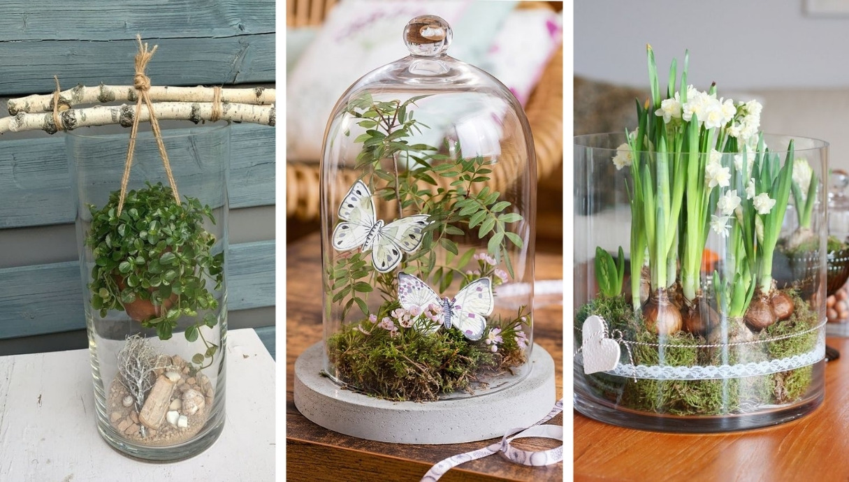 28 Υπέροχες DIY ιδέες ανοιξιάτικης διακόσμησης με γυάλινα βάζα ...