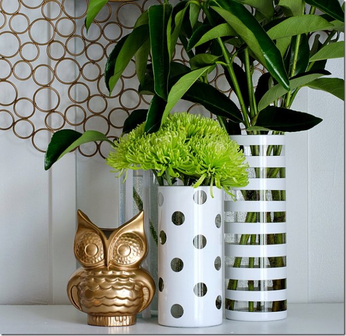 DIY διακόσμηση γυάλινων βάζων38 | Τεχνοτροπίες Και Διακόσμηση
