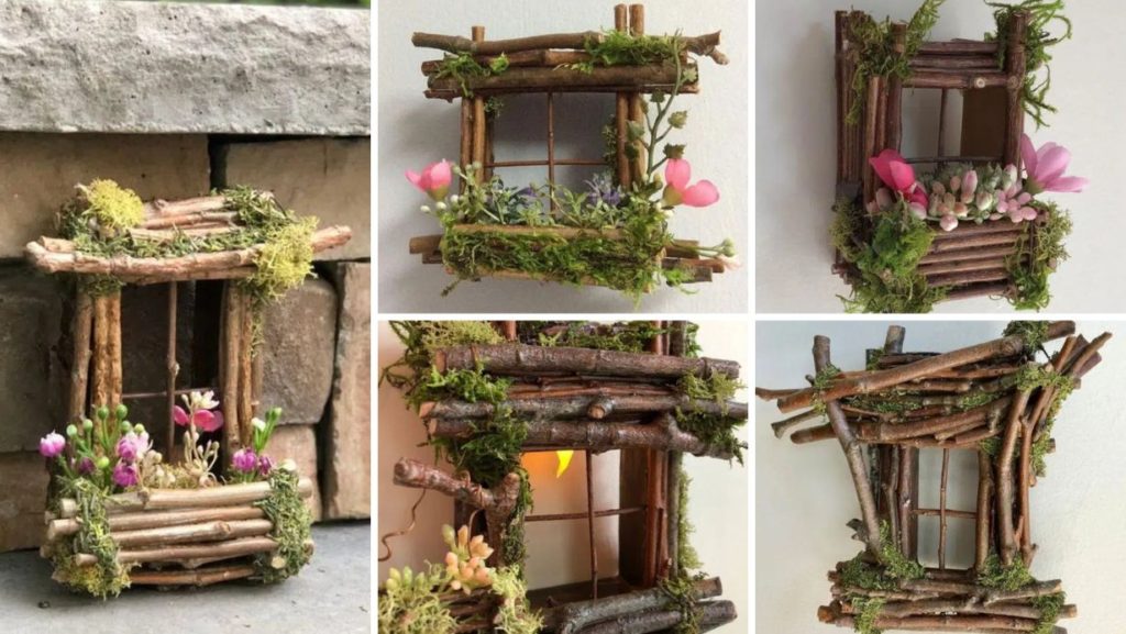20 DIY ιδέες πανέμορφων φυσικών παραθύρων με ξύλο από κλαδάκια ...