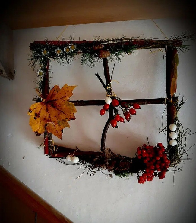 20 DIY ιδέες πανέμορφων φυσικών παραθύρων με ξύλο από κλαδάκια ...