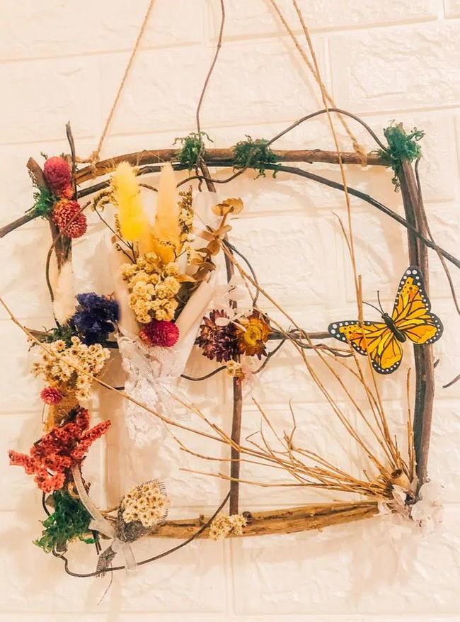 20 DIY ιδέες πανέμορφων φυσικών παραθύρων με ξύλο από κλαδάκια ...